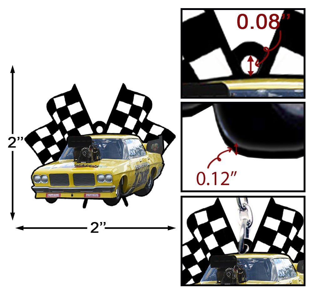 Drag Racing Personalized Photo Keychain (Racingkeychain) – Kool-Kool