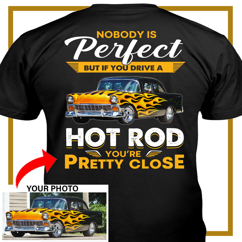 Hot Rod Custom Photo T-shirt Print on the back (BK342) – Kool-Kool