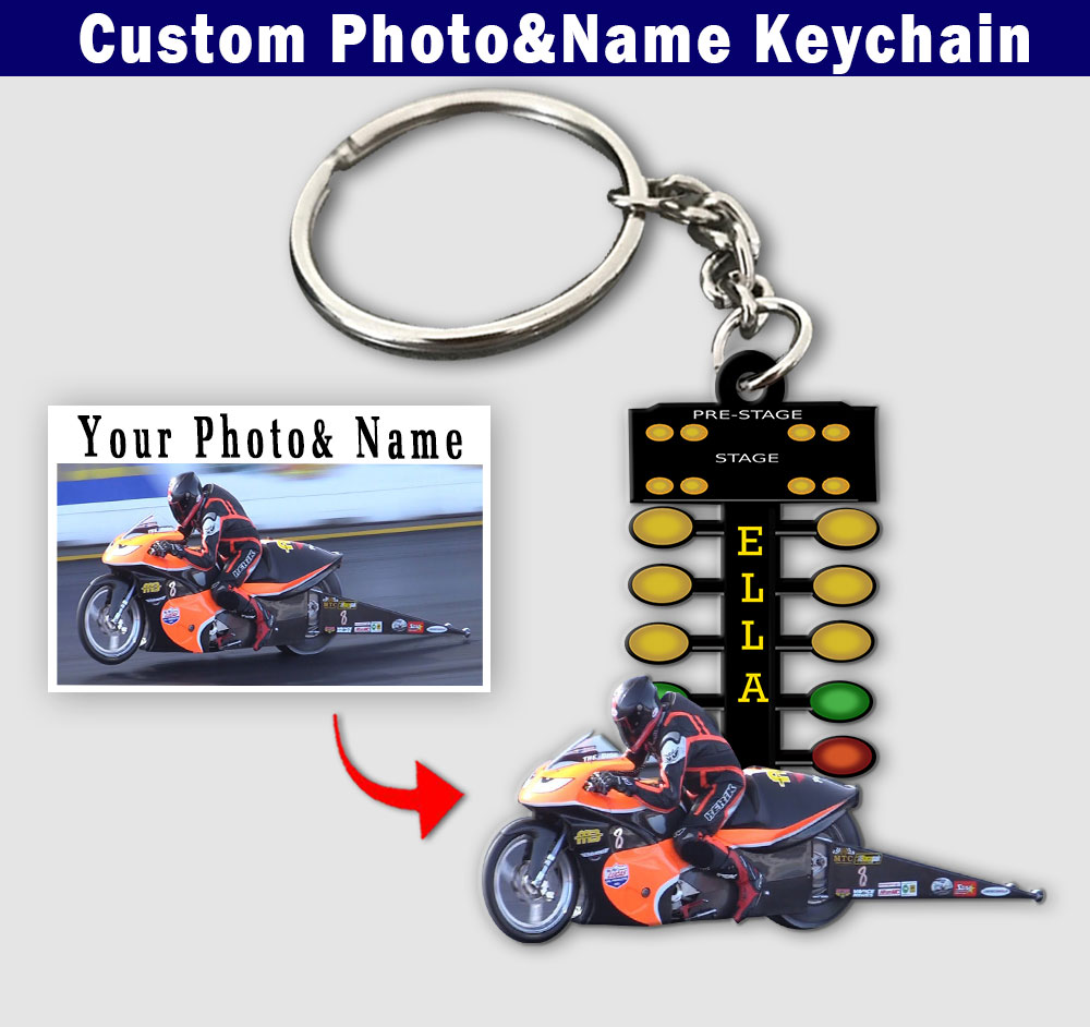 Drag Racing Personalized Photo&Name Keychain (DragtreeName) – Kool-Kool