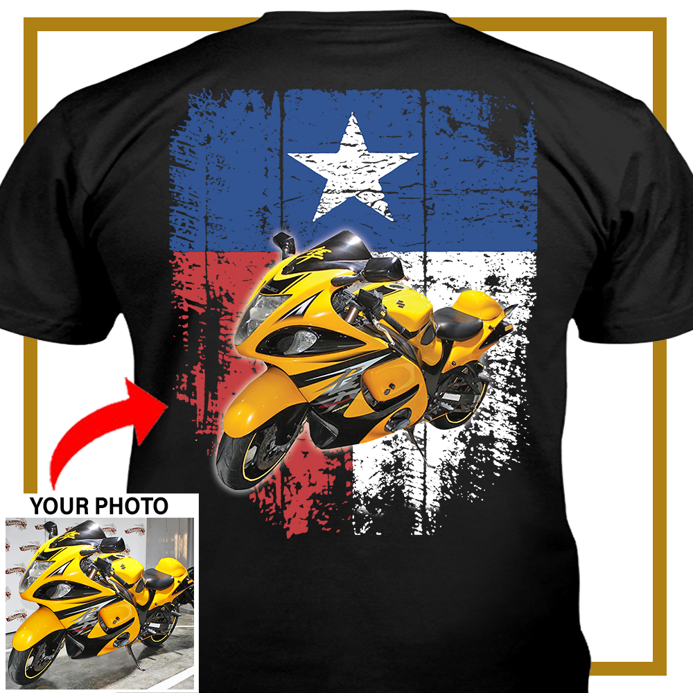 Biker Motorcycle Lovers Custom Photo T-shirt Print (BK330) – Kool-Kool
