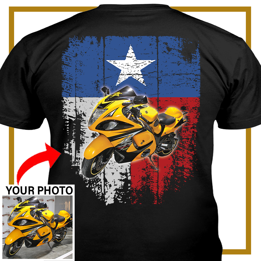 Biker Motorcycle Custom Photo T-shirt (BK330B) – Kool-Kool