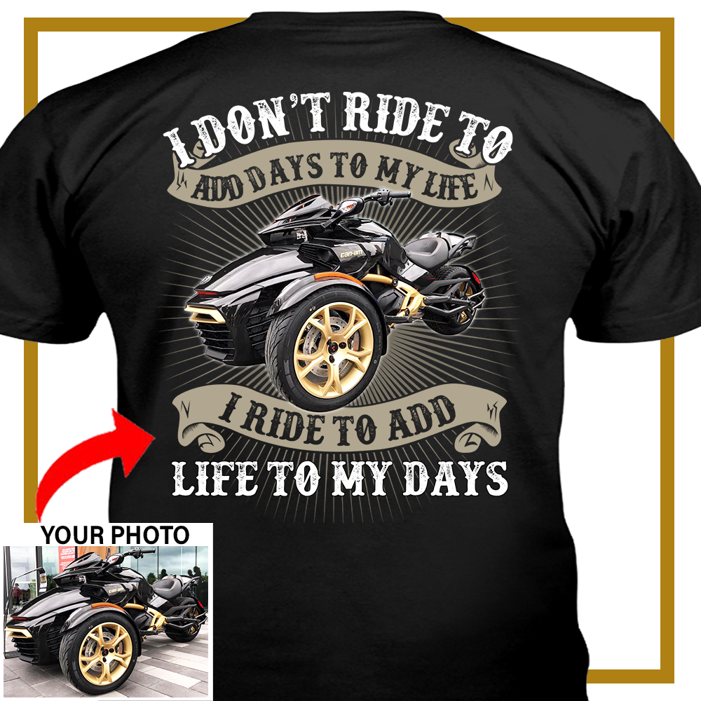 Can Am Spyder Custom Photo T-shirt Print (BK6) – Kool-Kool