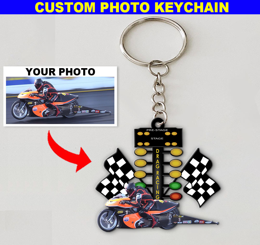 Drag Racing Personalized Photo Keychain (DragtreeCheckered) – Kool-Kool