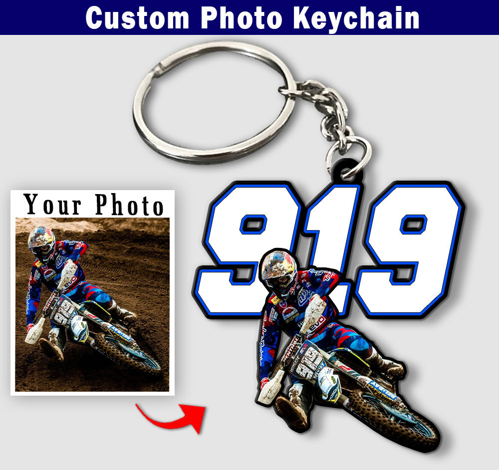 Motocross Personalized Photo Keychain (Numpho) – Kool-Kool