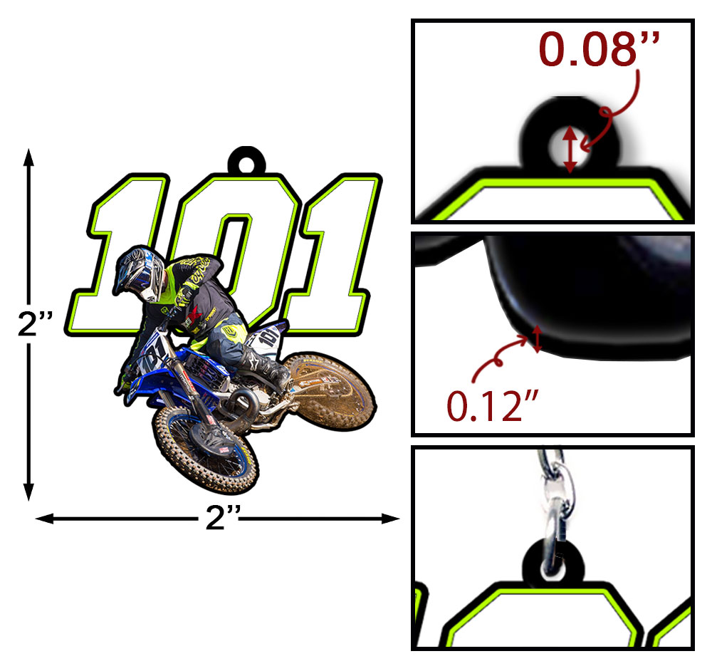 Motocross Personalized Photo Keychain (Numpho) – Kool-Kool