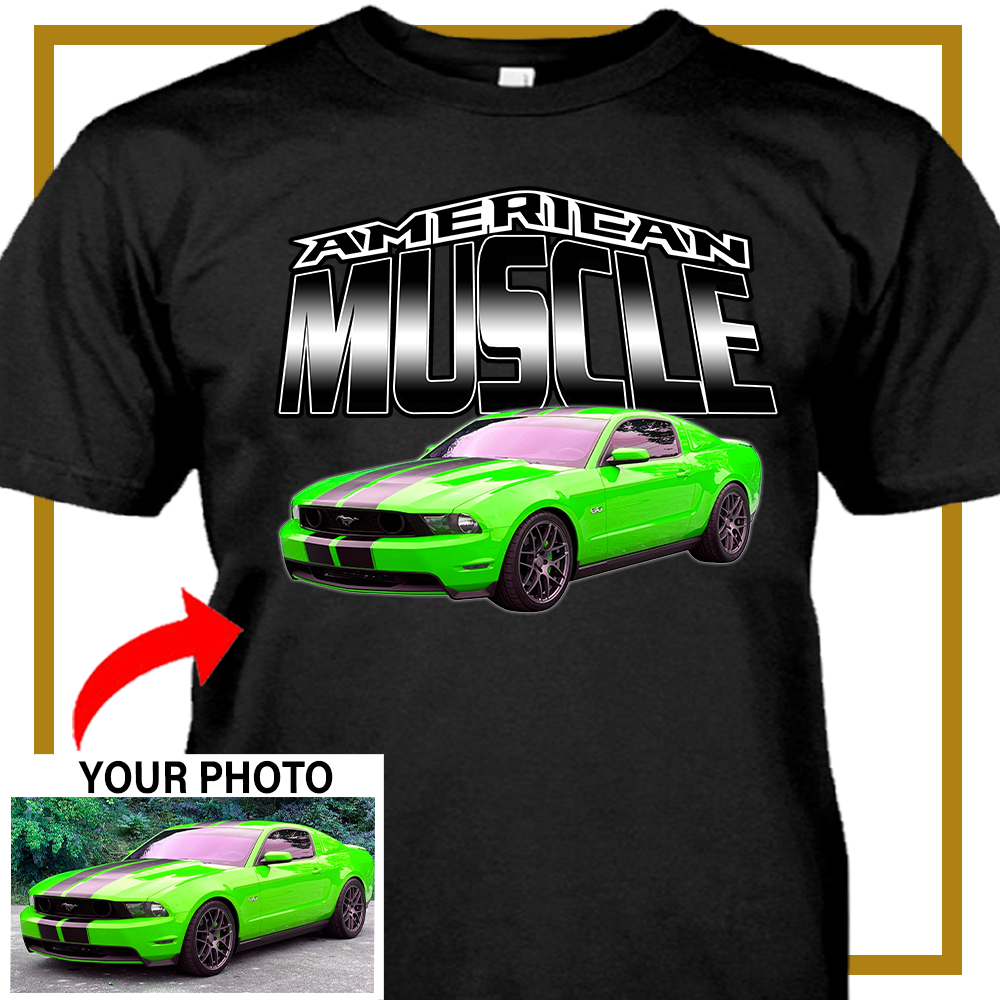American Muscle Car Custom Photo T-shirt (AmericanMuscle) – Kool-Kool
