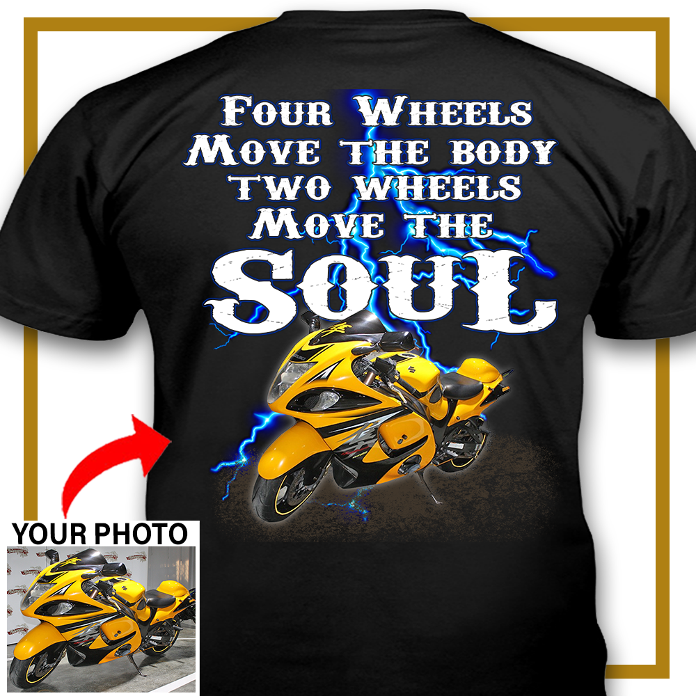 Biker Custom Photo T-shirt Print on the back (BK127) – Kool-Kool