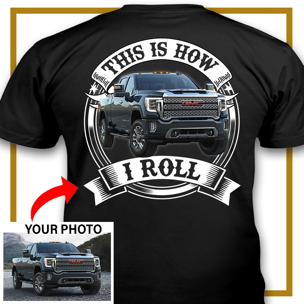 Classic Pickup Truck Custom Photo T-shirt (BK354) – Kool-Kool