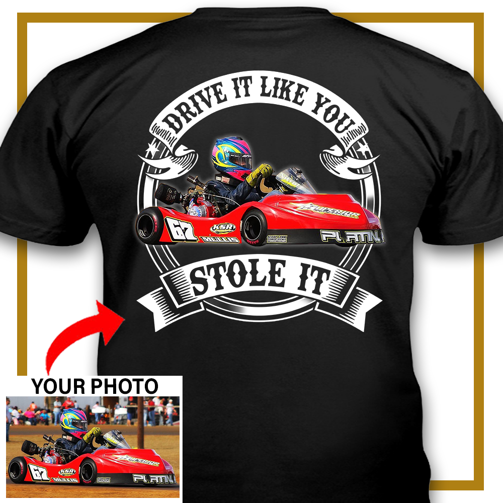 Dirt Track Racing Custom Photo T-shirt Print (BK47) – Kool-Kool