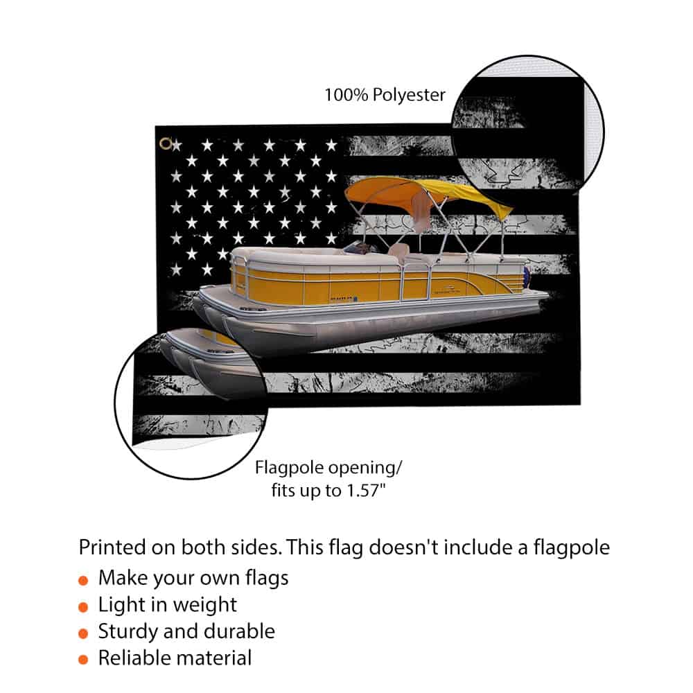 Boat Custom Photo American House Flag – Kool-Kool