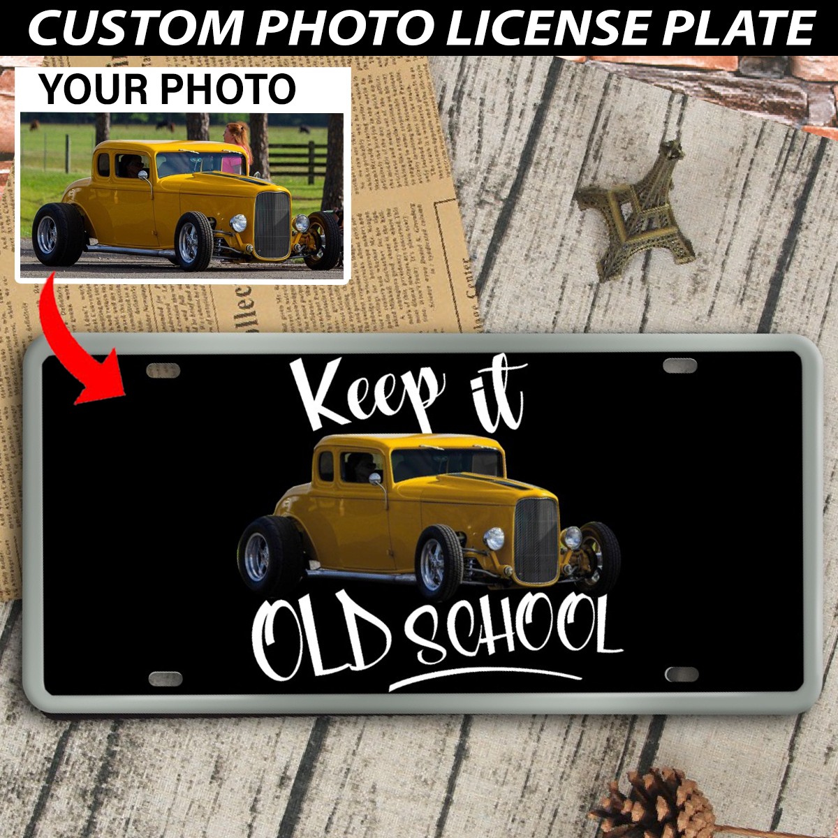 Personalized Photo Printed License Plate (CA101) – Kool-Kool
