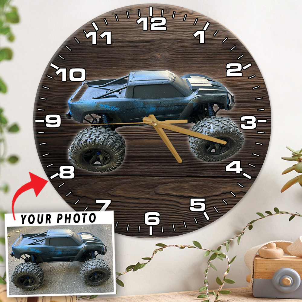 Radio-Controller Car, Truck, Planes Personalized Photo Wall Clock, 12 ...