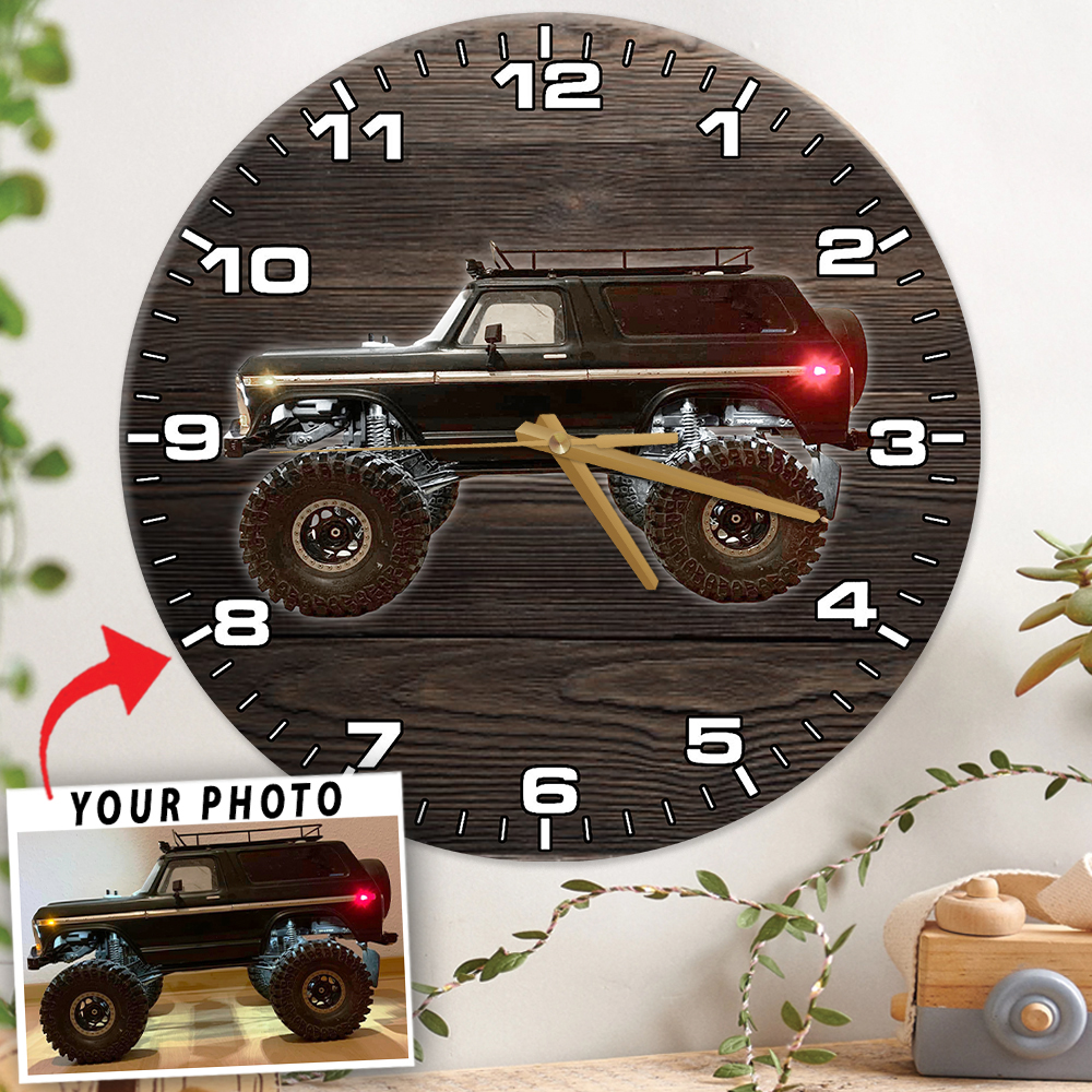 Radio-Controller Car, Truck, Planes Personalized Photo Wall Clock, 12 ...