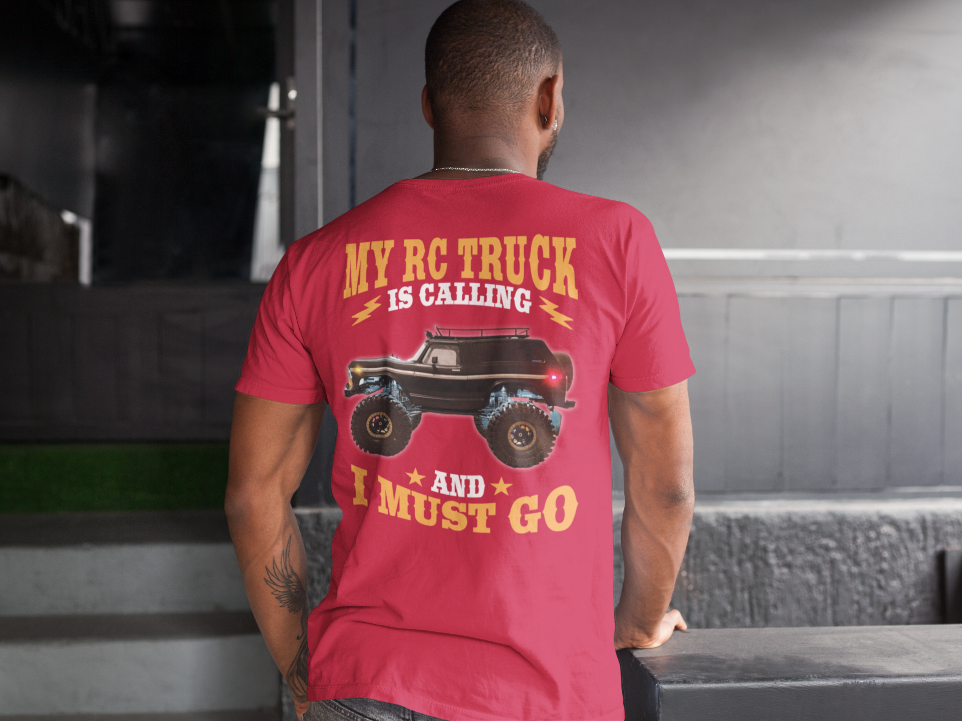 Radio-Controller RC car, Rc Truck Custom Photo T-shirt (BK59-RCTRUCK ...