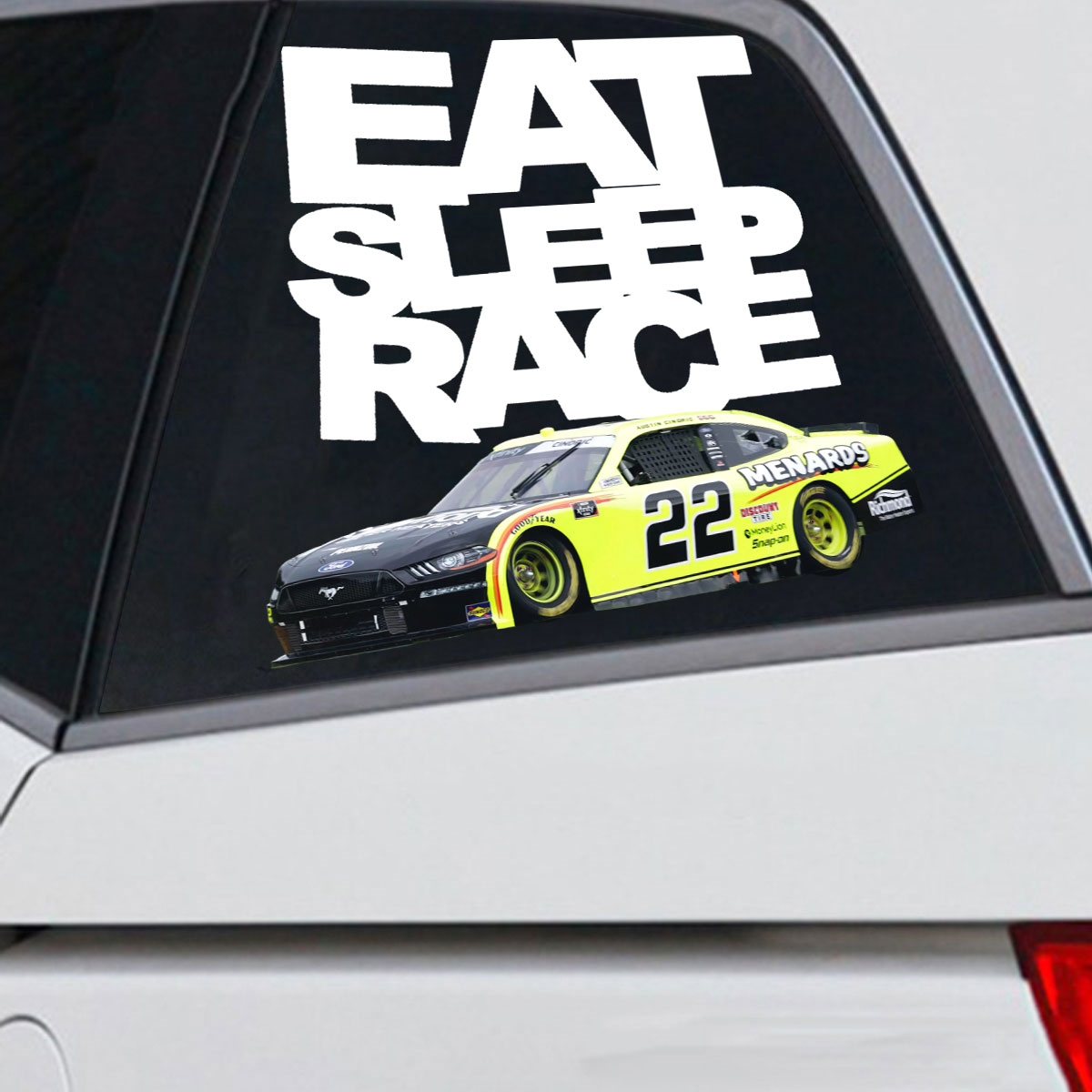 Stock Car Racing Personalized Personalized Car Sticker (BK360) – Kool-Kool