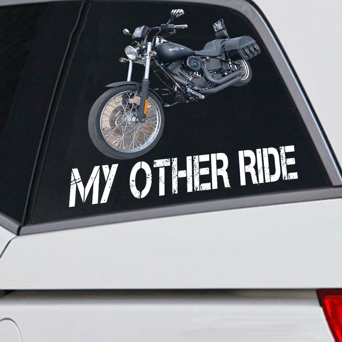 Motorcycle Personalized Car Vinyl Sticker, Biker gift for motorcyclist ...