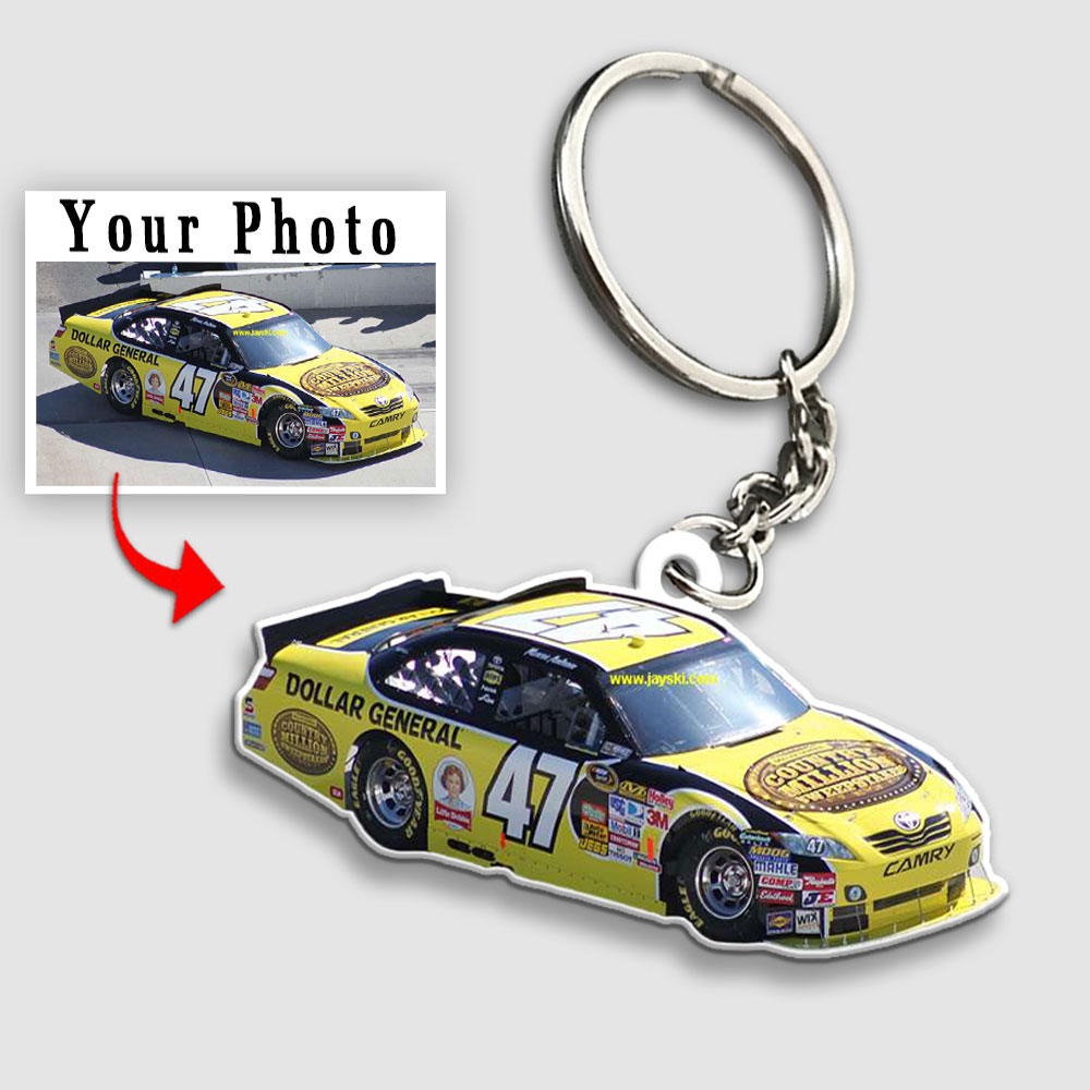 Stock Car Racing Personalized Photo Keychain – Kool-Kool