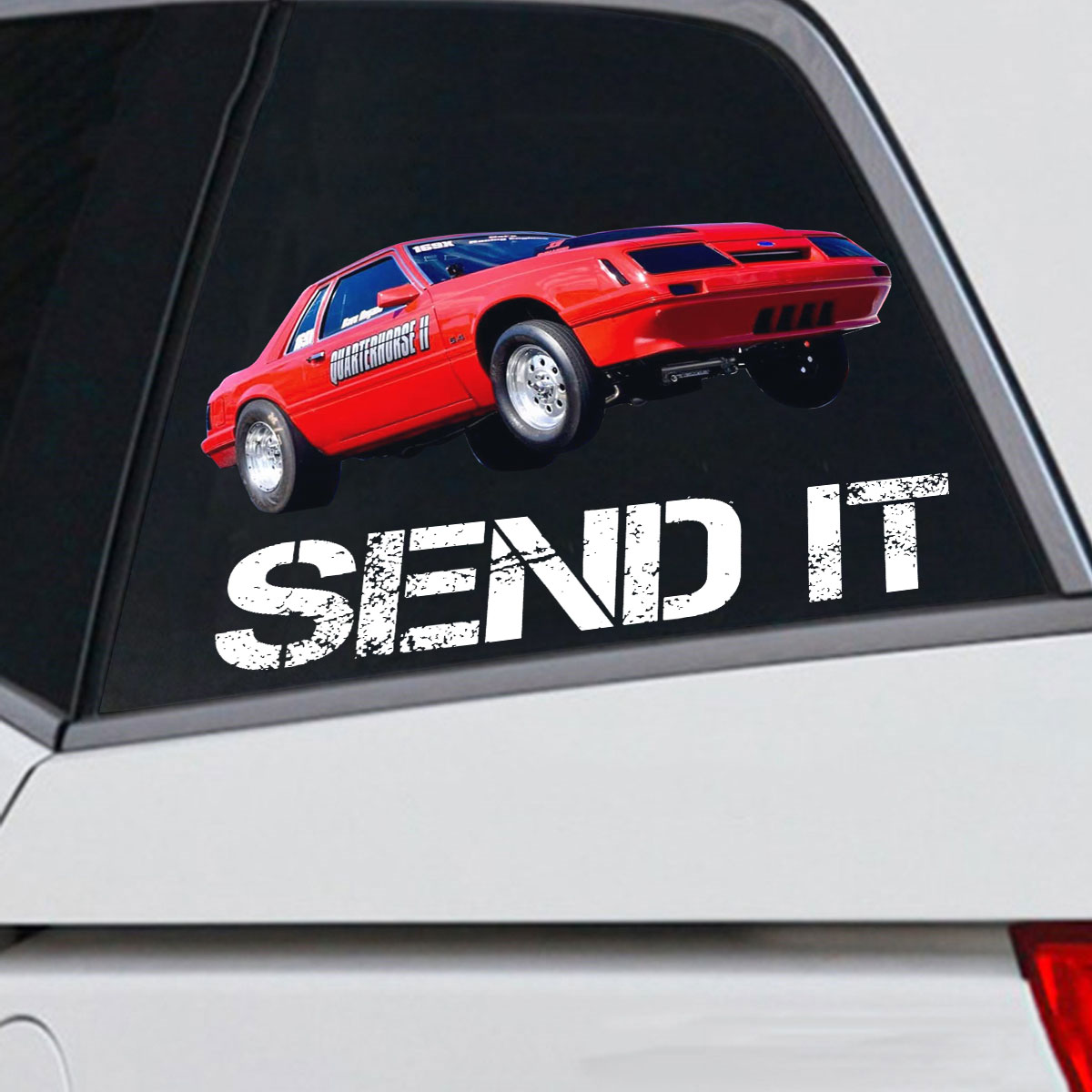 Drag Racing Personalized Personalized Car Sticker (SENDIT) – Kool-Kool