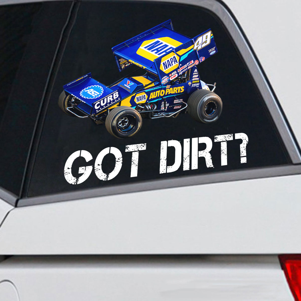 Dirt Track Racing Personalized Car Sticker (GOTDIRT) – Kool-Kool