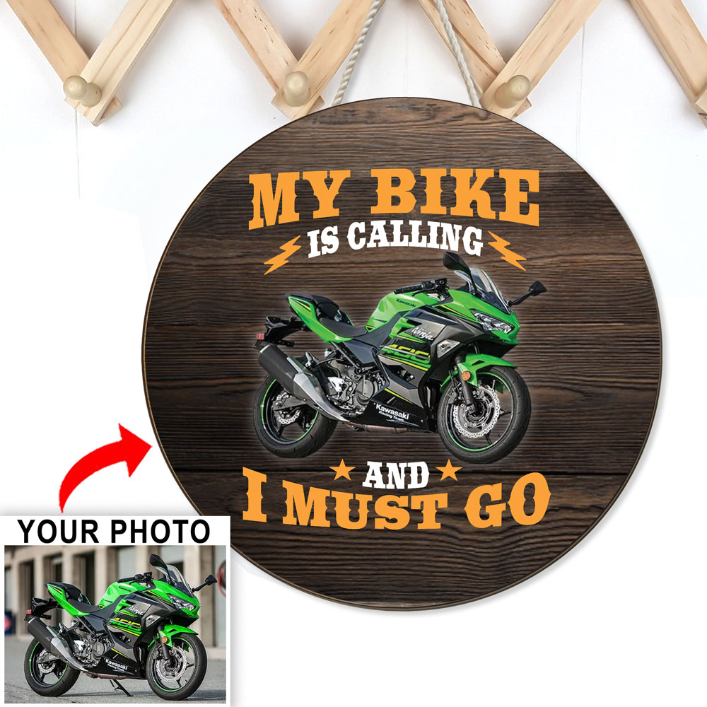 Motorcycle Personalized Round Wooden Sign (BK59-Bike) – Kool-Kool