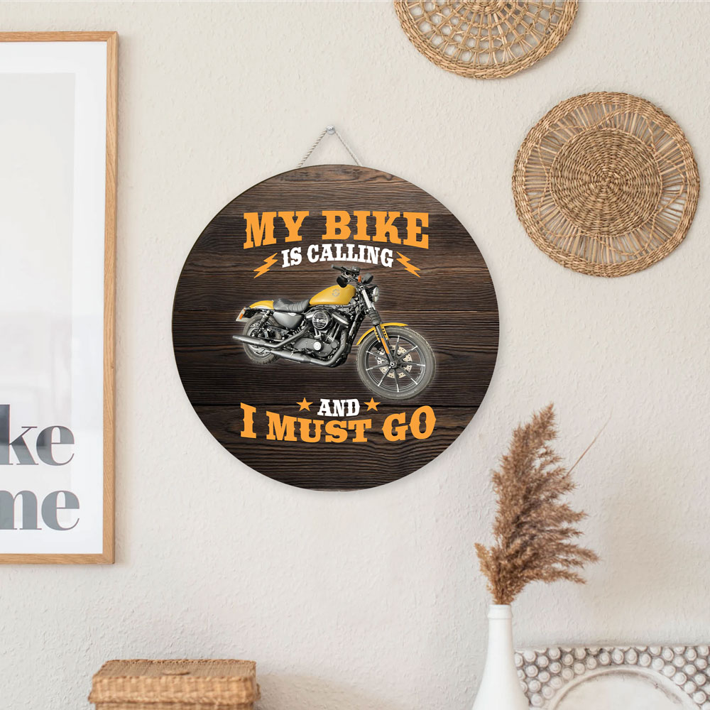Motorcycle Personalized Round Wooden Sign (BK59-Bike) – Kool-Kool