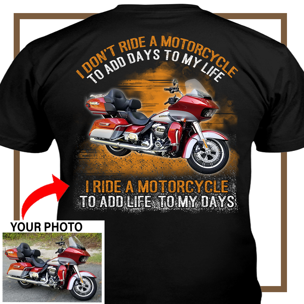 Motorcycle Custom Photo T-shirt Print (BK204-Motorcycle) – Kool-Kool