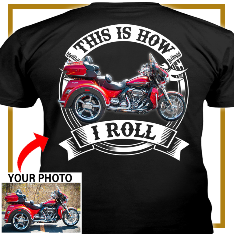 Trike Motorcycle Custom Photo T-shirt Print (BK354) – Kool-Kool