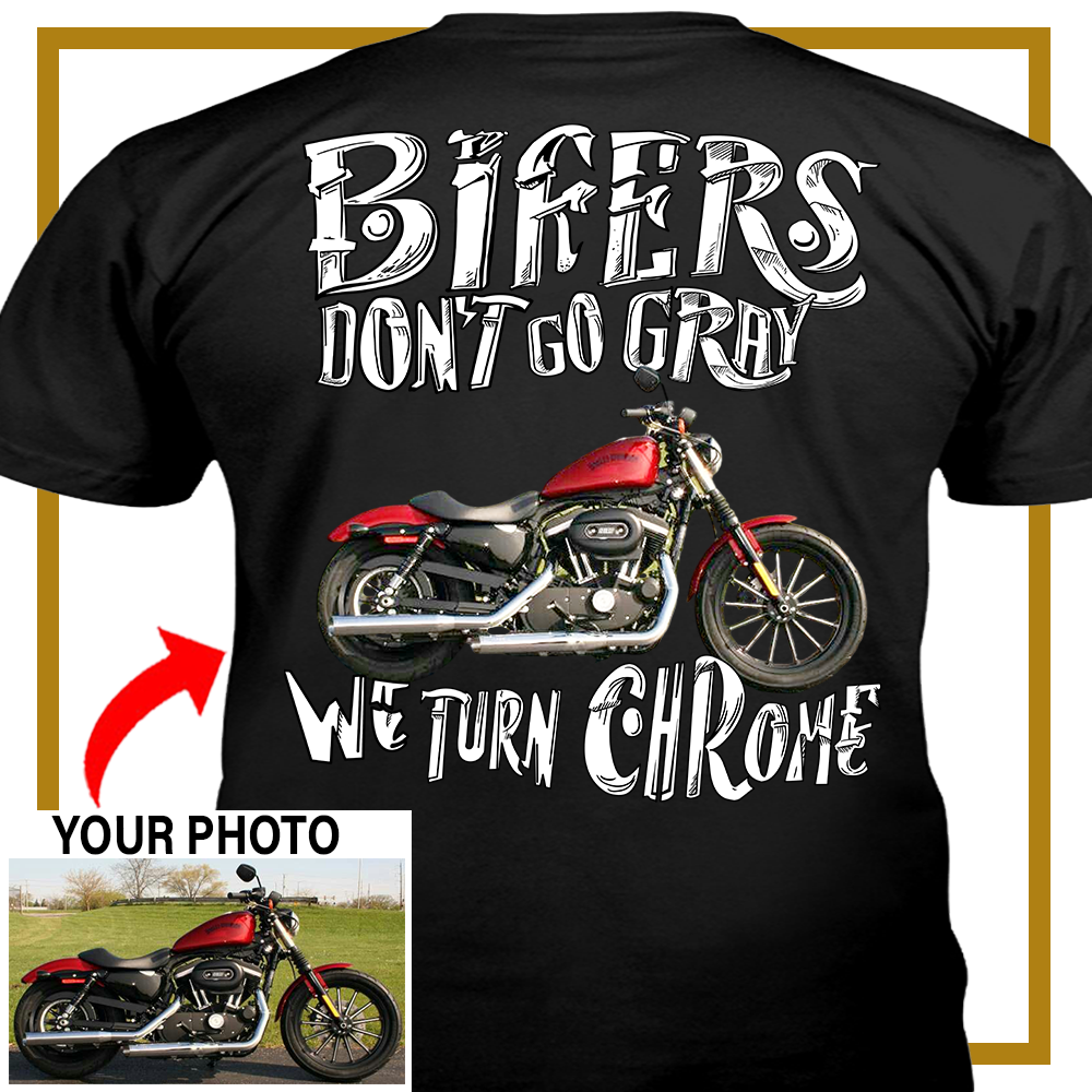 Motorcycle Custom Photo T-shirt Print (BK383) – Kool-Kool