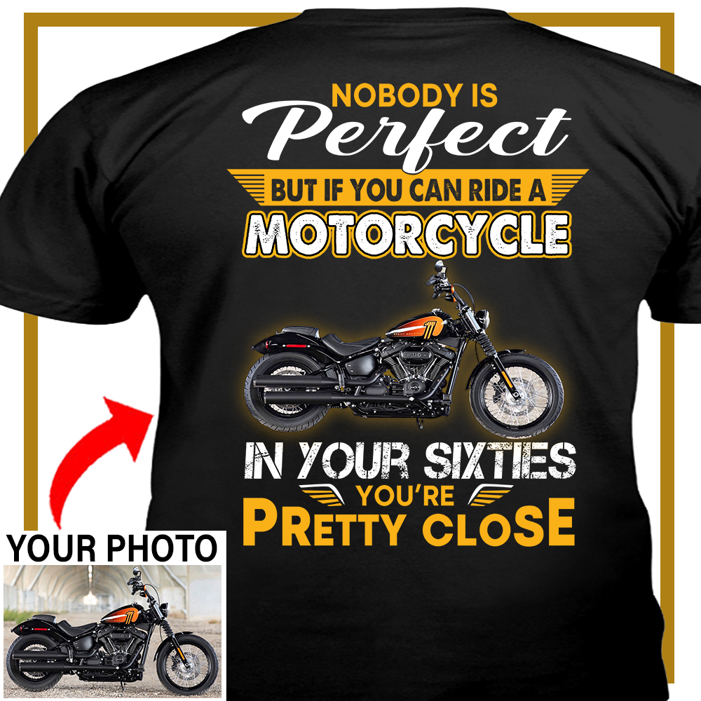 Motorcycle Custom Photo T-shirt Print on the back (BK391-sixties) – Kool-Kool