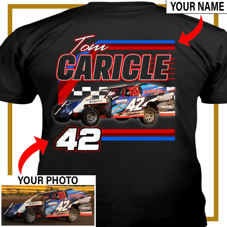 Dirt Track Racing Custom Photo, number & name T-shirt, Personalized ...