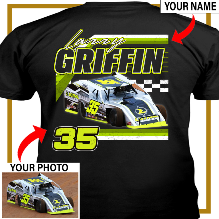 Dirt Track Racing Custom Photo, number & name T-shirt, Personalized ...