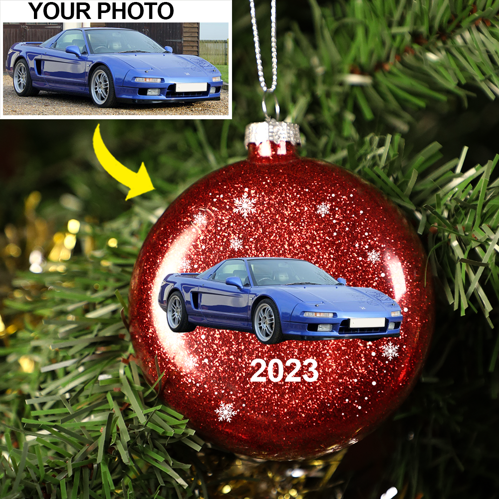 Personalized Photo JDM Car Lovers Glitter Plastic Ornament, Japanese ...