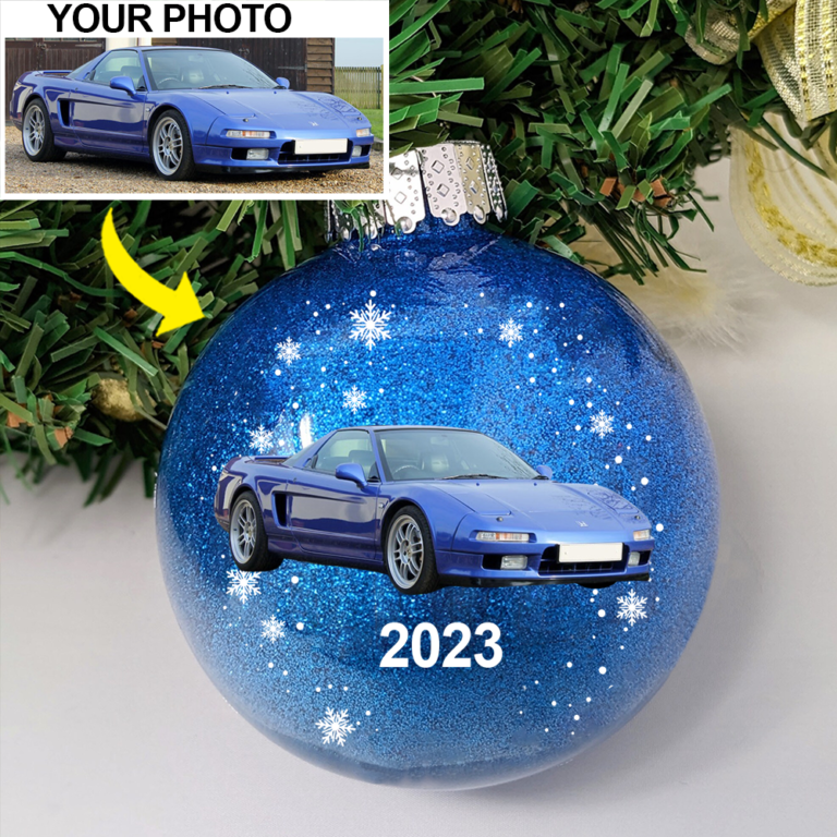 Personalized Photo JDM Car Lovers Glitter Plastic Ornament, Japanese ...