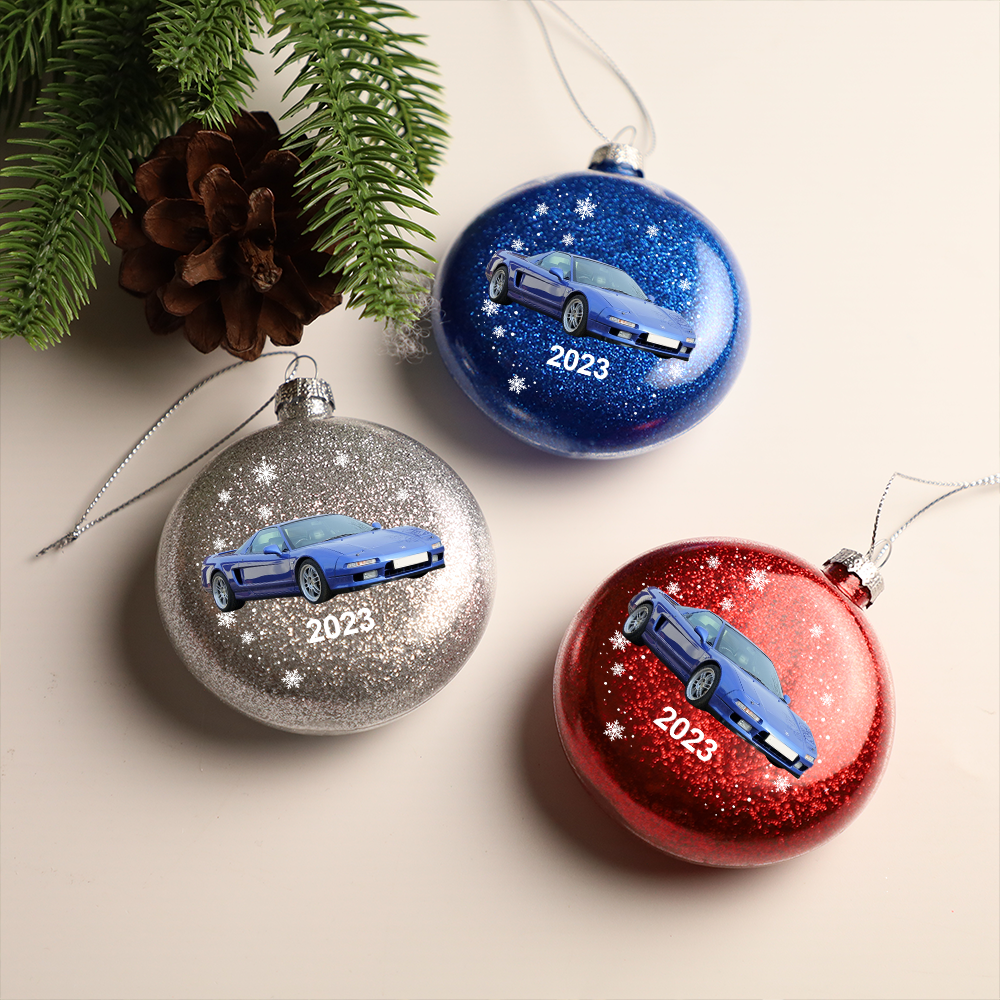 Personalized Photo JDM Car Lovers Glitter Plastic Ornament, Japanese ...