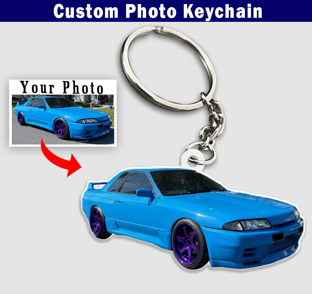 JDM Car Personalized Photo Keychain, Japanese car keychain – Kool-Kool
