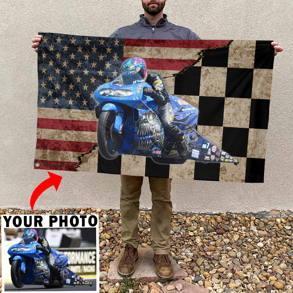 Personalized Photo Drag Racing Flag (Mixed) – Kool-Kool
