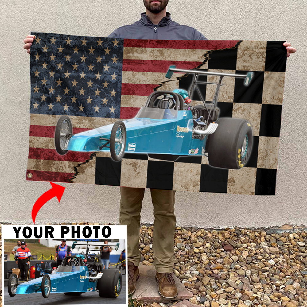 Personalized Photo Drag Racing Flag (Mixed) – Kool-Kool