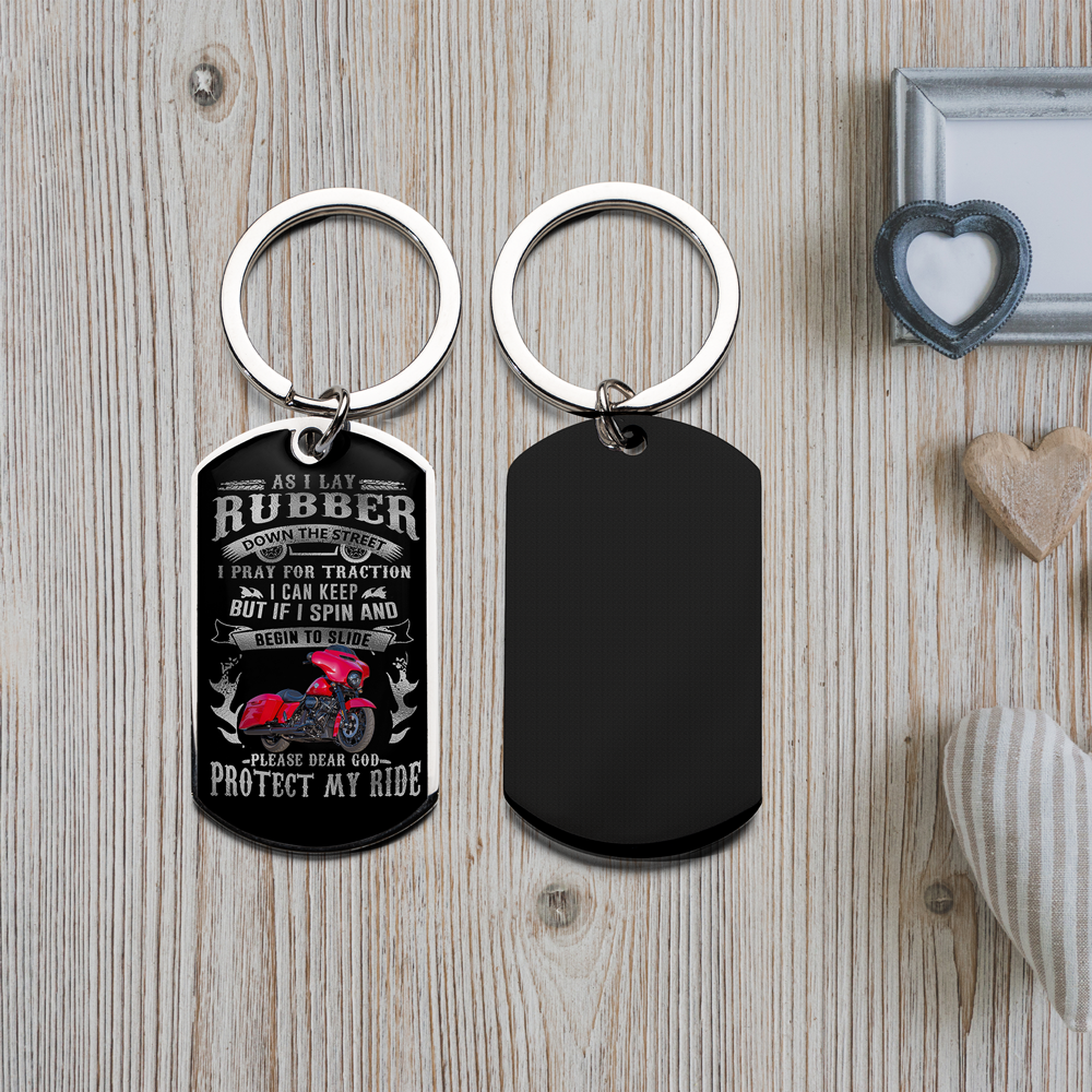 Motorcycle Personalized Photo Stainless Steel Keychain, Motorcycle ...