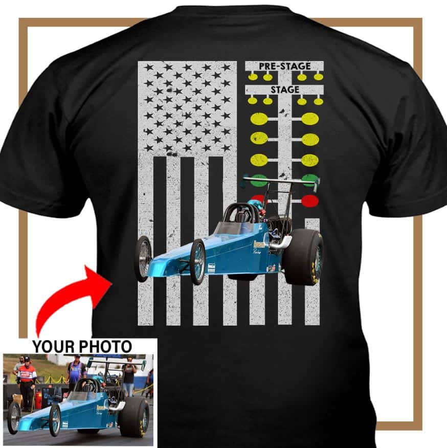 Drag Racing Custom Photo T-shirt print (DRAGTREE-BK5) – Kool-Kool