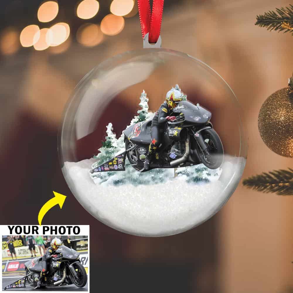 Drag Racing Personalized 3D Ball Ornament, Drag Racing custom photo 3D ...