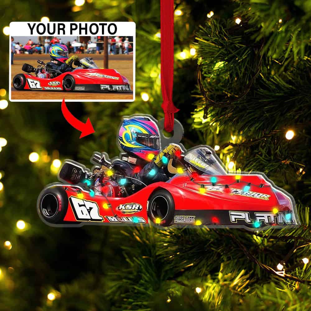 Dirt Track Racing Personalized Transparent Ornament, Dirt Track Racing ...