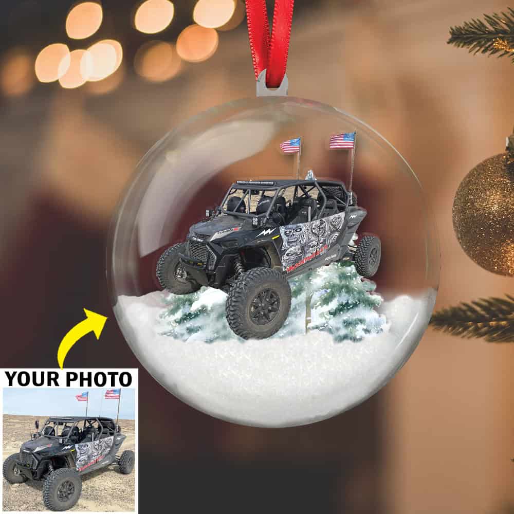 Side By Side Personalized 3D Ball Ornament, UTV custom photo 3D ...