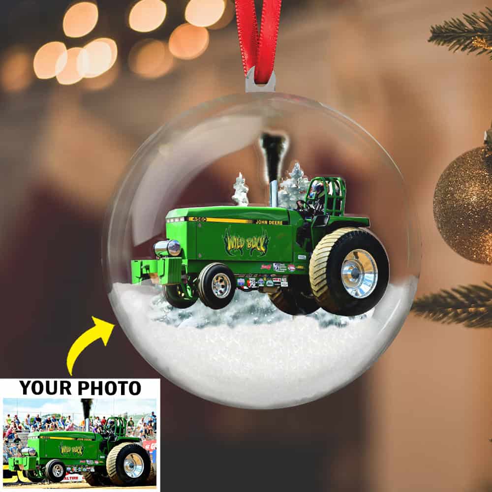 Tractor & Truck Pulling Personalized 3D Ball Ornament, Tractor & Truck ...