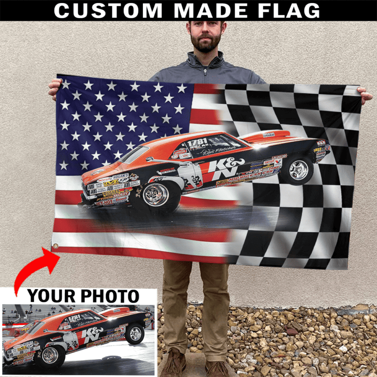 Drag Racing Custom Photo Flag, Drag racing personalized flag (BK505 ...