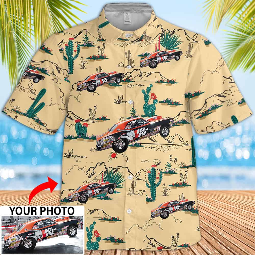 Personalized Photo Drag Racing Hawaiian Shirt, Drag Racing custom photo ...