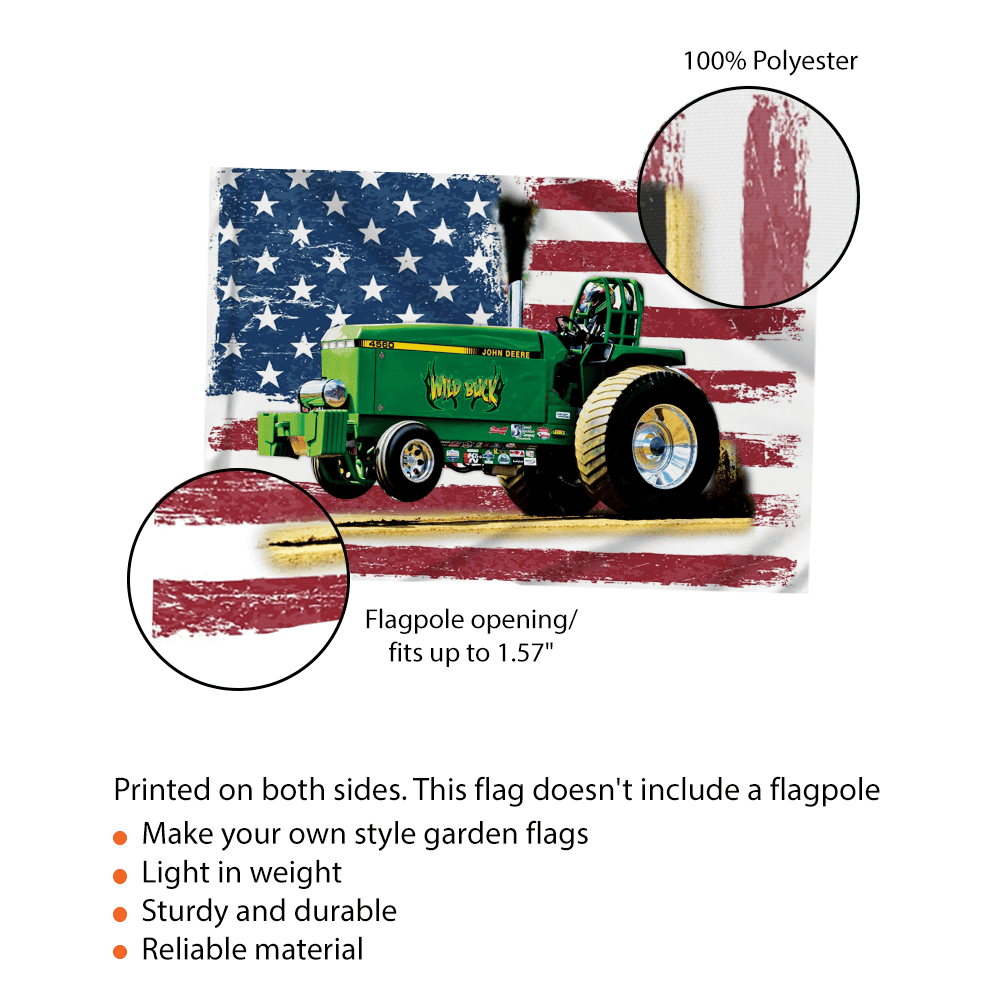 Tractor Pulling Personalized Flag, Tractor Pulling custom photo flag ...