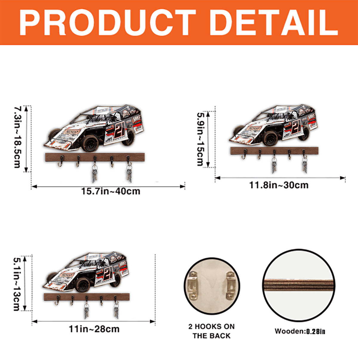 Personalized Dirt Track Racing Custom Photo Wooden Key Holder, Funny ...